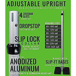 Pipe and Drape Backdrop Kit (7-12' Tall x 7-12' Wide Adjustable)