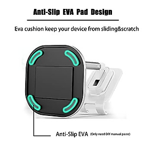 Enrunnig Cell Phone Stand, Phone Stand for Desk, Height Angle Adjustable Mobile Phone Holder, Aluminum Weighted Base Compatible with iPhone 13 Pro XS XR, 4-10'' Cellphone & Tablet