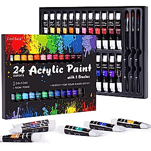 24 acrylic paint set for Adult Coloring Books Art Office Set