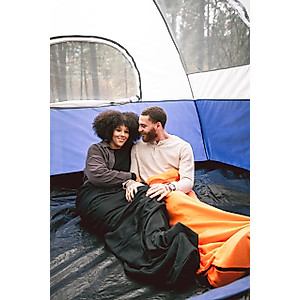 Stansport Fleece Sleeping Bag - Black (510-20), (32- X 75-Inch)