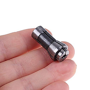 YXCC 4 Pack Die Grinder Collet Grinding Machine Clamping Collet,2 Pack 3mm and 2 Pack 6mm Die Grinder Collet Grinding Machine Clamping Collet Adapter 1/4" and 1/8" Arbors Shanks