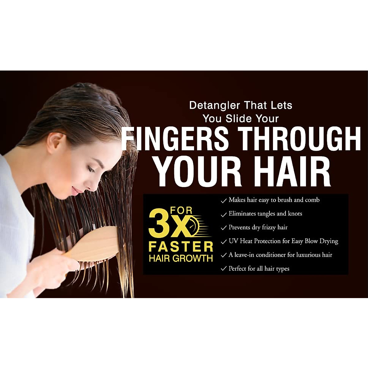 GrowFinity Biotin and Argan Oil Hair Spray | Detangling Leave-in Conditioner for Faster Growth and Regrowth | Hair Loss Treatment