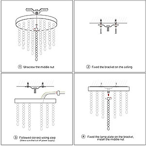 3 Lights Mini Crystal Flushmount Chandelier Fixture, H10.4 X W9.8, Elegant Modern Flush Mount Ceiling Light/ Lamp for Bedroom, Hallway, Bar, Living Room, Dining Room, Chrome(G9 Base)