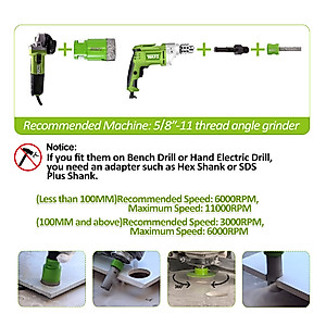 FACHLICH Diamond Core Drill Bits Set - 10pcs Tile Hole Saw Kit 6/8/10/25/35/50/65mm with 2" Diamond Beveling Chamfer Bits for Porcelain Ceramic Tile Granite Marble