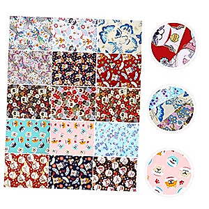 15 Sheets Cloth Head Floret Cloth Group Cotton Percale Sheets Scrapbooking Materials Quilting Fabric Flower Sewing Cloth Sewing Cloth Scraps Patchwork Felt Fabric Sheet Accessories