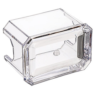 Dicunoy Set of 8 Sugar Packet Holder, Acrylic Clear Sugar Caddy for Coffee Bar, Classic Sugar Bag Sweetener Packets Storage Container for Tea Bag Organizer, Table, Restaurant, Hotel