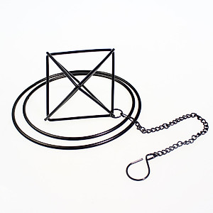 ZOOELAY Air Plant Hanging Holders Black Airplants Hanging Cage Sets Wall Air Planters Hanger 6 Geometric Airferns Indoor Display Frame