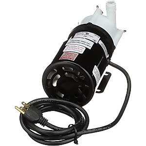 Little Giant 115 Volt, 1/12 HP, 750 GPH 3-MD-SC Semi-Corrosive Chemical Magnetic Drive Pump, 6-Foot Cord with Plug, Black/White, 581503