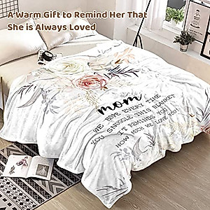 Lopevctor Gifts for Mom,Mom Blanket, from Daughter Son,Gifts for Anniversary Mom Birthday Gifts,to My Mom Throw Blanket for Bed Couch Travel 60"x80"