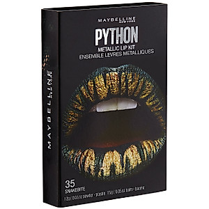 Maybelline New York Lip Studio Python Metallic Lip Makeup Kit, Snakebite, 0.09 oz.