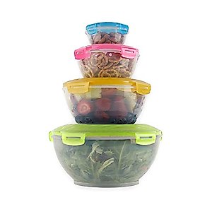 Neoflam Food Storage Plastic Bowls with Lid (8pc set)