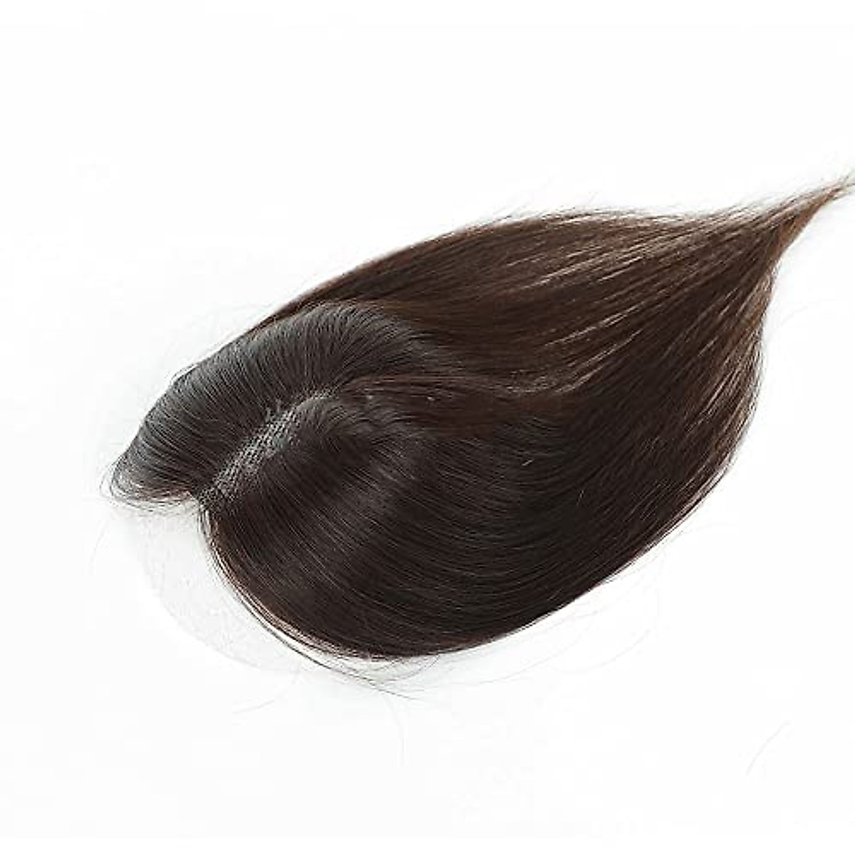 Aimeolyn 16 Inch Large Hair Base toppers for Women,Hair Toppers for women With Bangs 8x8inch,5 Clips Real Human Hair Toppers for thinng Hair