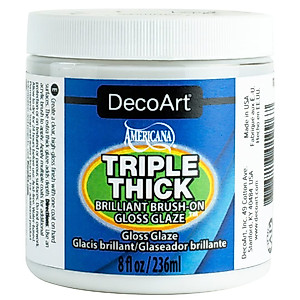 DecoArt Triple Thick Gloss Glaze - Jar, 8fl oz