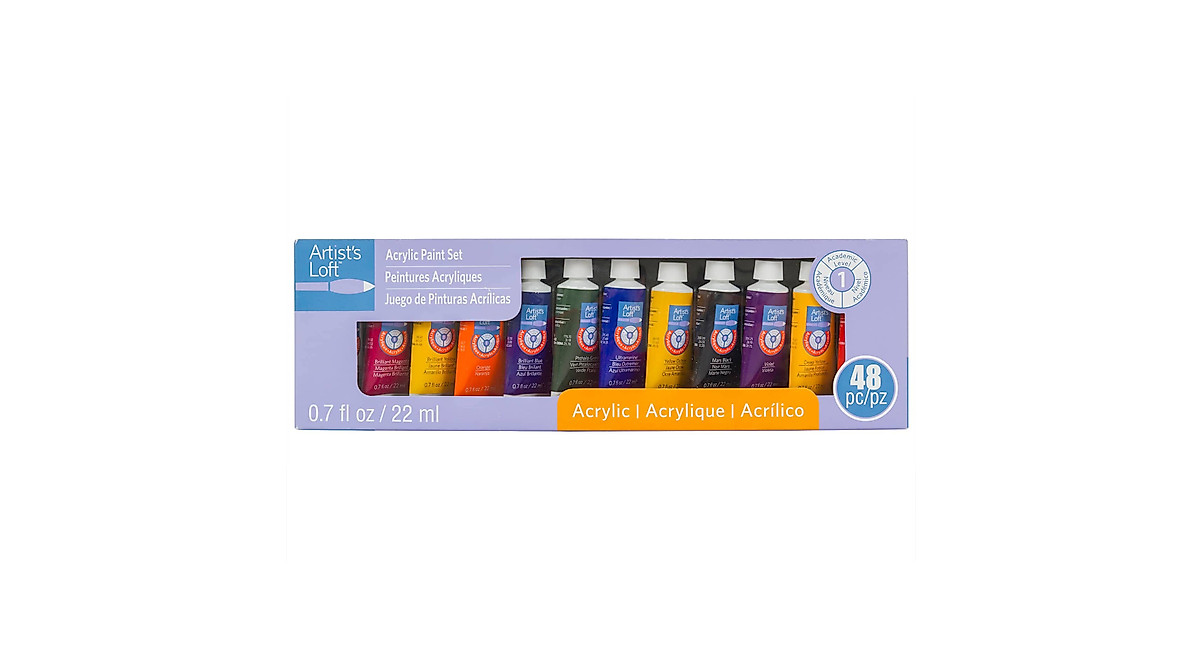 Artist's Loft Acrylic Paint Set 48 Colors for Artists and Students
