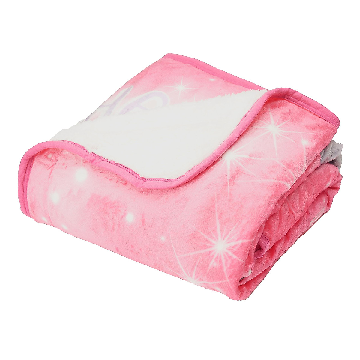 Northwest Minnie Mouse Silk Touch Sherpa Throw Blanket, 60" x 80", Minnie Sparkles