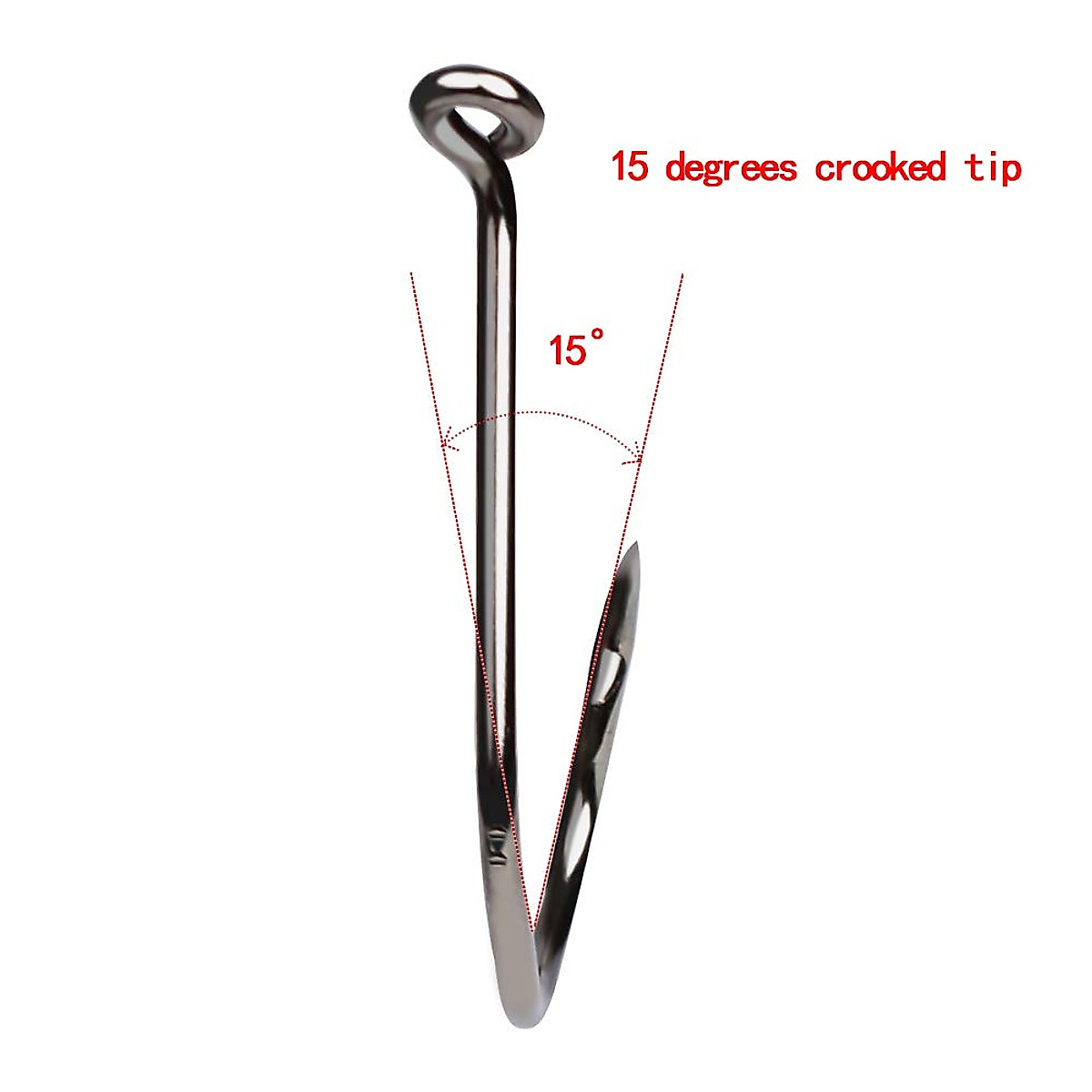 Fishing Hook with Steel Leader Single Eagle Claw Hook Bottom Fishing Rig-10pcs Nylon Coated Fishing Wire Leader Rigs (Hook Size:6/0)