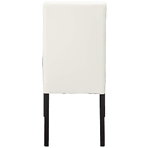 Christopher Knight Home Gentry Bonded Leather Dining Chairs, 2-Pcs Set, White