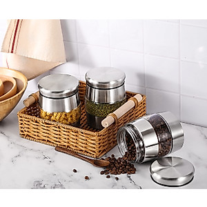 Food Preservation Trays- Stackable, Reusable Food Tray with Plastic Lid, Durable，Tea Coffe Superior for Keeping Food Fresh,Dishwasher & Freezer Safe-4 Count (red)