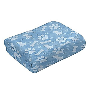 IconSymbol Dog Paw Print Puppy Bone Hot Hand Towel for Bathroom Kitchen Gym Washcloths Soft Highly Absorbent Multipurpose 27.5 X 15.7 Inch