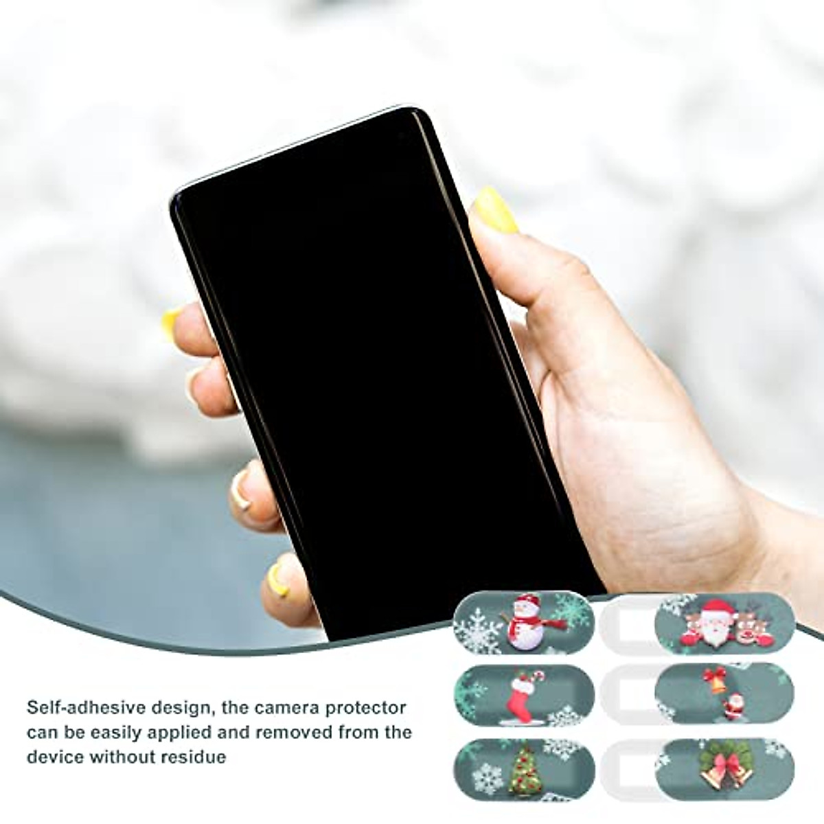 Gatuida 6pcs Christmas Camera Cover Camera for Computer Laptop Camera Laptop Protector Webcam Slide Blocker Webcam Blocker Protector Webcam Privacy Lens Protectors Camera Shield Cover Abs