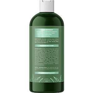 Tea Tree Shampoo and Conditioner for Men and Women - Degrease Formula for Oily Hair and Scalp, Sulfate-Silicone-Paraben Free with Essential Oils, 8oz Each
