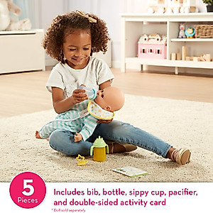 Melissa & Doug Mine to Love Bottle & Sippy Cup Play Set – “Disappearing” Liquid, Bib, Pacifier, Activity Card