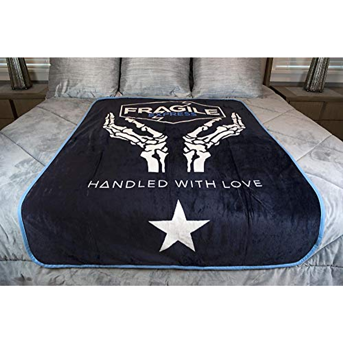 JUST FUNKY Death Stranding Fragile Express Fleece Blanket | 45 x 60 Inch Soft Throw Blanket