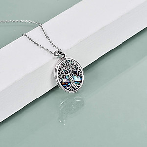 URONE Picture Necklace 925 Sterling Silver Picture Necklace Personalized Photo Custom Picture Necklaces for Women Men