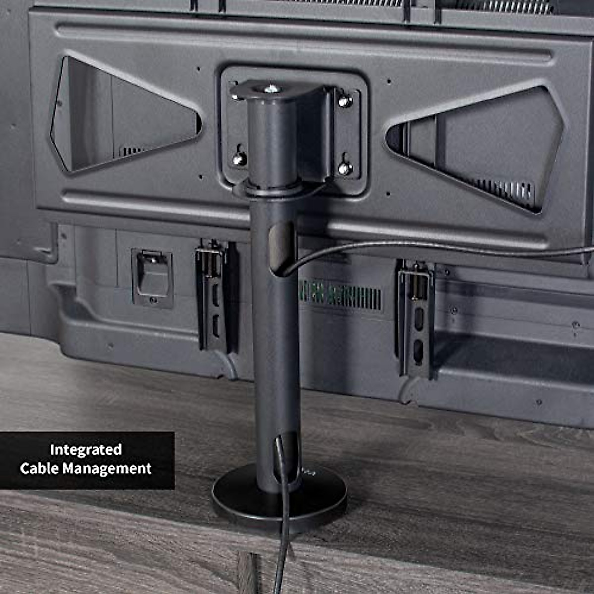 VIVO Swivel Bolt-Down TV Stand for 32 to 55 inch Screens, Desktop VESA Mount, Sturdy Tabletop TV Display STAND-TV00M4