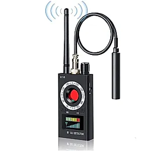 Hidden Camera Detectors, Bug Detector, Anti Spy Detector, GPS Detector, RF Signal Scanner Device Detector for Wireless Audio Bug Camera Detector Finder