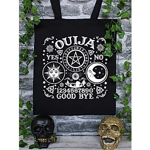 Grindstore Ouija Board Tote Bag Black