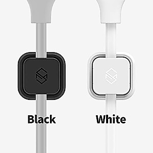 Sinjimoru Magnetic Cable Clips, Multipurpose Cable Management for Car and Office Supplies Self Adhesive Cable Organizer Clip. Magnetic Cable Holder 3pcs Black