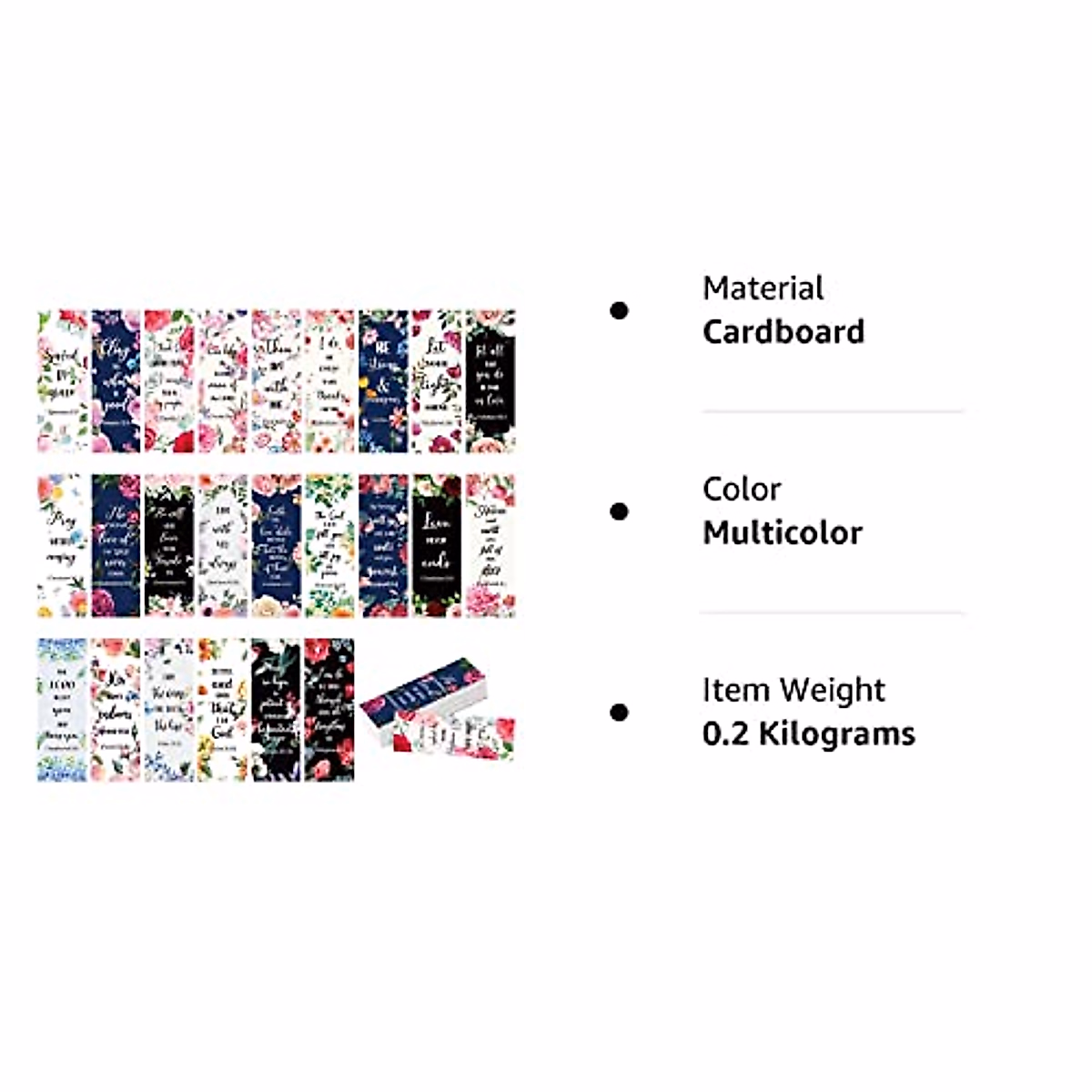 72 Pcs Bible Verse Bookmarks Christian Gifts for Women Bulk Inspirational Scripture Bookmarks Motivational Positive Faith Bookmarks Flower Page Clips Presents for Book Lovers Readers (Gentle Style)