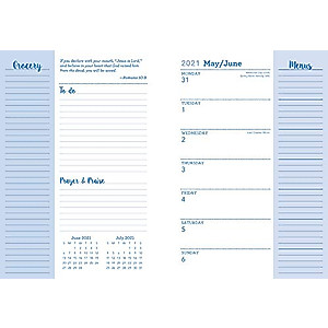 2021 Amy Knapp's Christian Family Organizer: 17-Month Weekly Faith & Inspiration Planner for Mom (Includes Stickers, Thru December 2021)