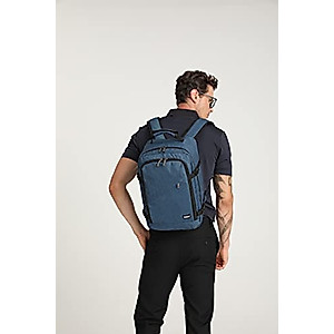 Kono Carry on Backpack, 16" Airplane Approved Under Seat Travel Backpack for Men and Women, Waterproof Lightweight Daypack for Flight 20L (Navy, Small)