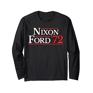Nixon Ford Retro Election 1972 Long Sleeve T-Shirt