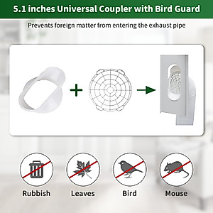 BYOFI Portable air conditioner sliding door vent kit，Adjustable Portable AC Window Kit for 5.9” Exhaust Hose，Adjustable Ac Vent Kit for Sliding Door Max length 90inches