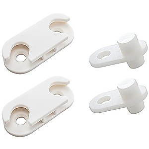 Spare Hardware Parts HEMNES Shoe Cabinet Parts Replacement for IKEA Part #110364 and #116713 (Pack of 4 Each)