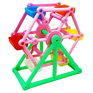 Bonka Bird Toys 36624 Ferris Wheel Plastic Colorful Classic Parrot Parrotlet Quaker Dove
