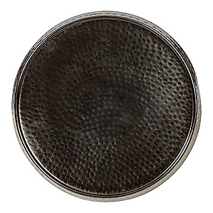 Kate and Laurel Sanzo Metal Side Table, 9x9x23, Pewter