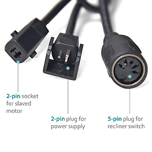 Okin Refined-R Model: JLDQ-11 & JLDQ.11.156.333P Power Recliner Lift Chair Motor, JLDQ.11.156.333P Electric Sofa Couch Actuator Replacement Parts