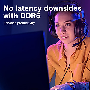 Crucial RAM 32GB Kit (2x16GB) DDR5 5600MHz (or 5200MHz or 4800MHz) Laptop Memory CT2K16G56C46S5, Black