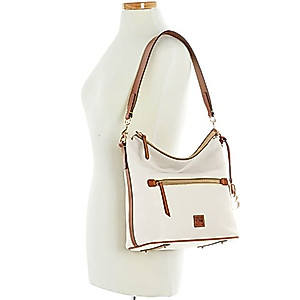 Dooney & Bourke Handbag, Pebble Grain Large Sac Shoulder Bag - White