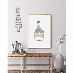 Zoreal Galvanized EAT Sign Rustic Metal Letters Free Standing Decorative Sign Wall Decor