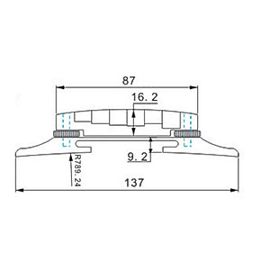 Greenten 6 String Archtop Jazz Guitar Bridge Rosewood Chrome Hardware Guitar Parts