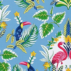 RSH DECOR: Tufted Adirondack/Rocking Chair Cushion | 42.5” x 21” | All-Weather Spun Fabric | Water and Fade-Resistant | Outdoor Cushion for Patio Furniture | Flamingo Flirt