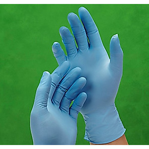 Adenna EPW446 Empower 8 mil Powder-Free Nitrile Exam Gloves, Medical Grade, Blue, Large, Box of 100
