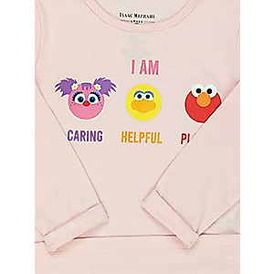 Isaac Mizrahi Loves Sesame Street Elmo Toddler Baby Long Sleeve T-Shirt Tee (4T, Light Pink)