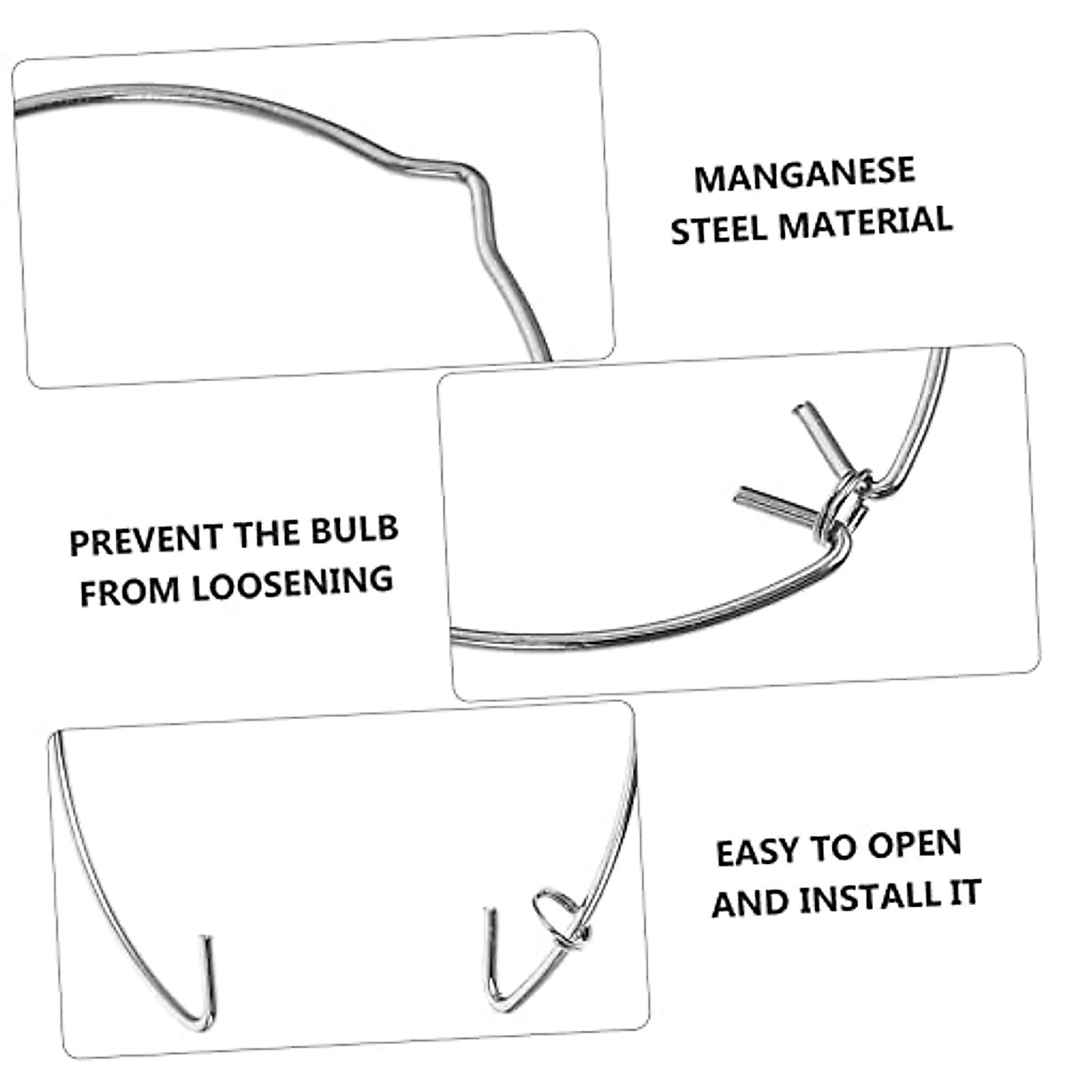 OSALADI 12pcs Spotlight Fixing Buckle Ring Spotlight Round Light Bulbs Spring Bulbs LED Bulb Round Retaining Clip Spot Light Retaining Spring Clip Downlight Repair Parts Retaining Rings