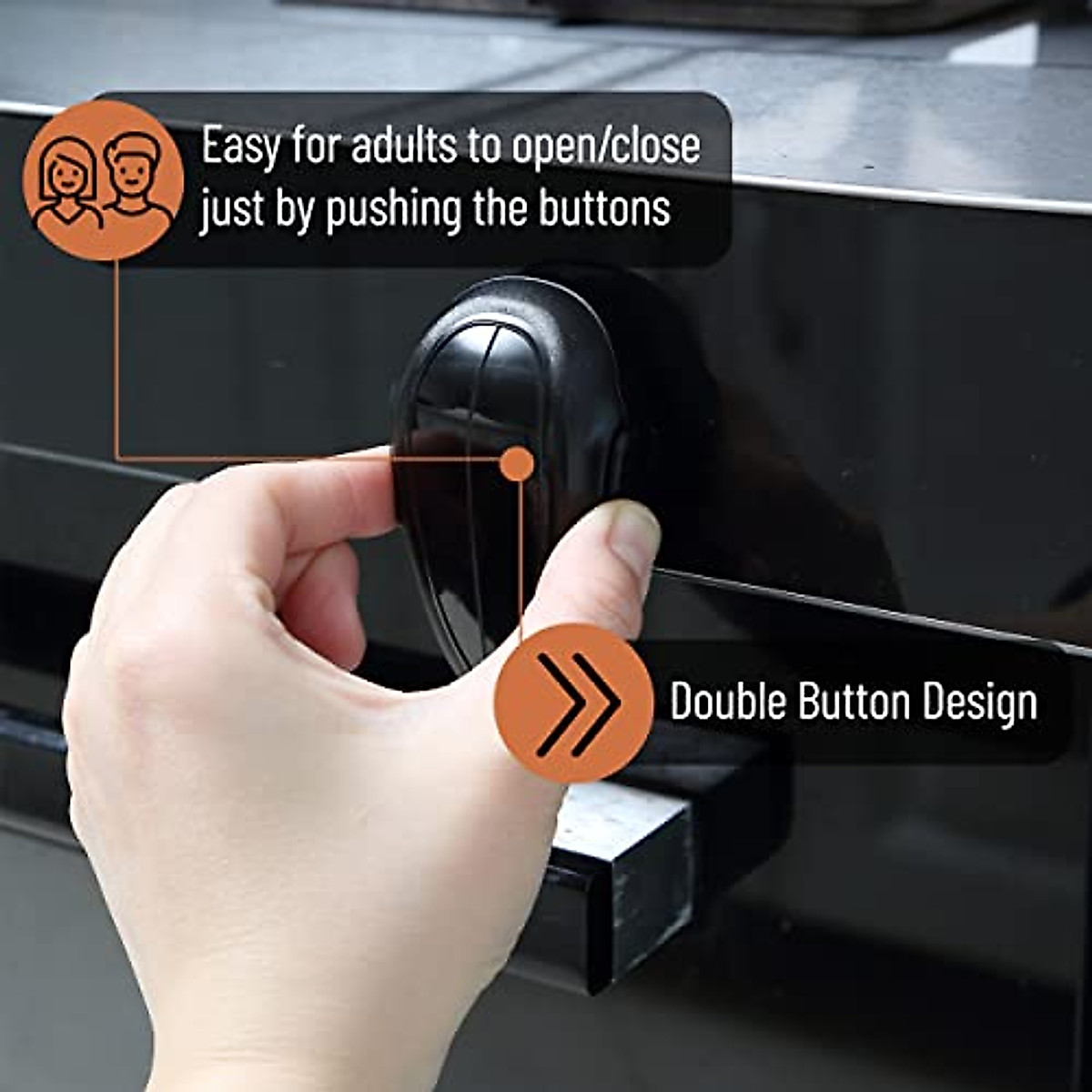 Mr. Pen- Oven Lock Child Safety, 1 Pack, Black, Heat-Resistant Oven Lock, Stove Child Proof, Stove Baby Proof, Stove Locks Child Safety, Oven Baby Proofing, Oven Safety Locks for Babies